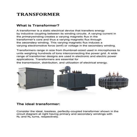 Transformer | DOCX | Computer Networking | Computing