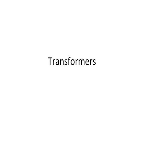 Transformer | PPT