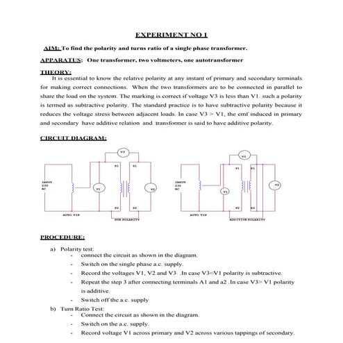 Transformer Course Lab.pdf | Physics | Science