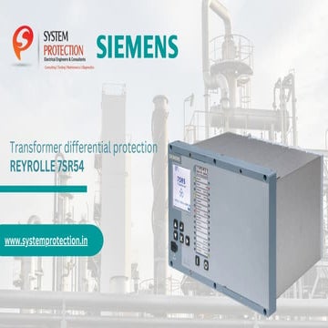 Transformer differential protection – SIEMENS Reyrolle 7SR54 | PDF