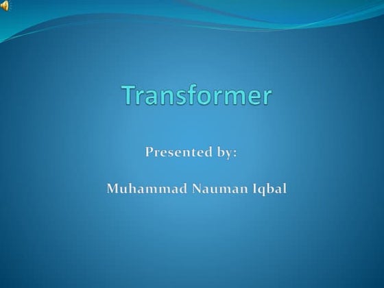 Transformer | PPT