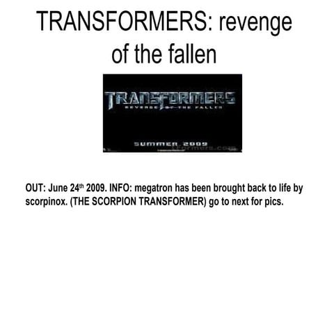 Transformers 2 | PPT