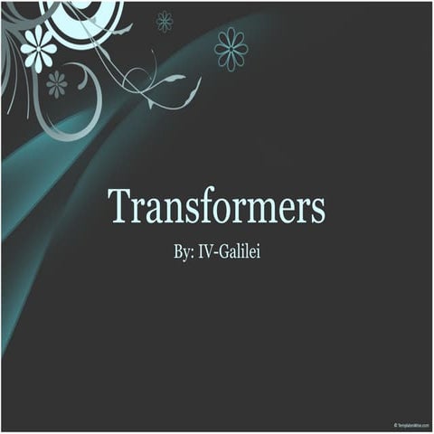 Transformers (Power Plant) | PPT