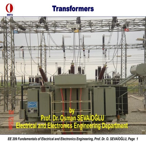 Transformers in Electrical Engineering - An extended Lecture | PPT