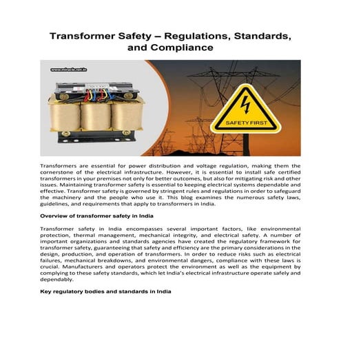 Transformer Safety – Regulations, Standards, And Compliance.pdf