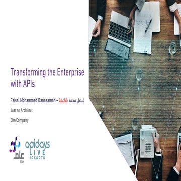 Transforming the Enterprise with APIs | PPT