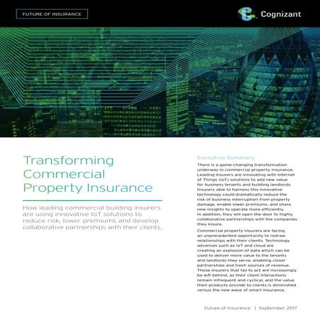 Transforming Commercial Property Insurance | PDF