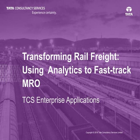 Intelligent Rail Maintenance - Rail Transformation with Predictive ...