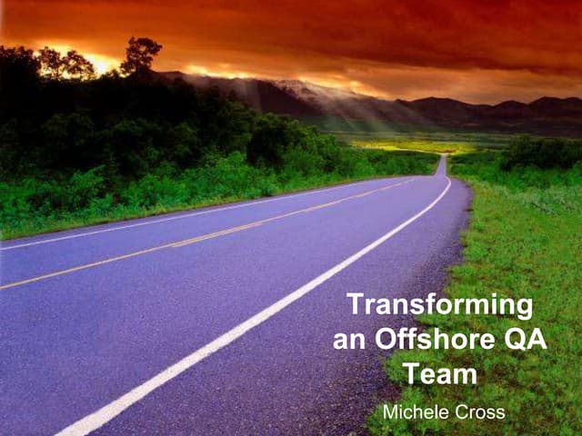Transforming An Offshore Qa Team Pptx Web Conferencing Computer