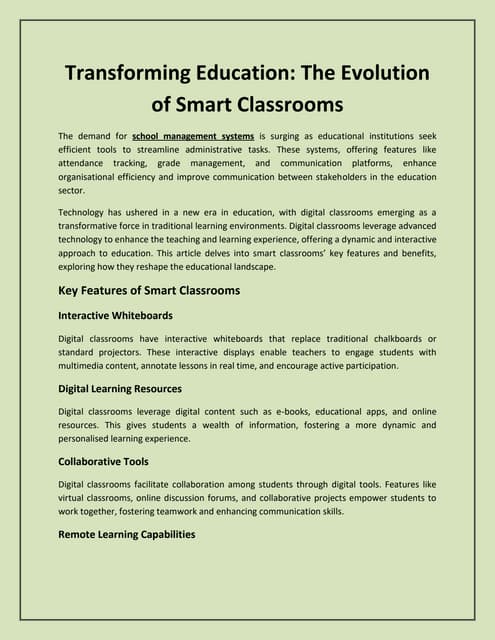 Transforming Education The Evolution of Smart Classrooms.pdf Transforming Education The Evolution of Smart Classrooms.pdf