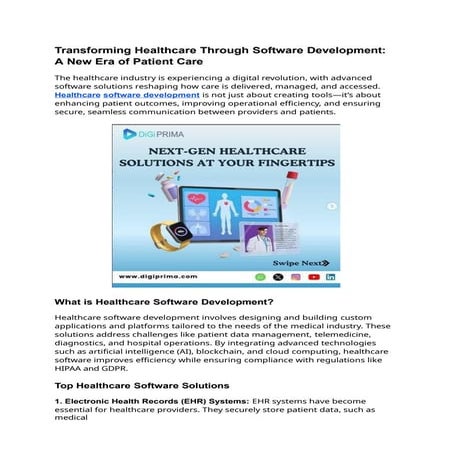 Transforming Healthcare Through Software Development_ A New Era of ...