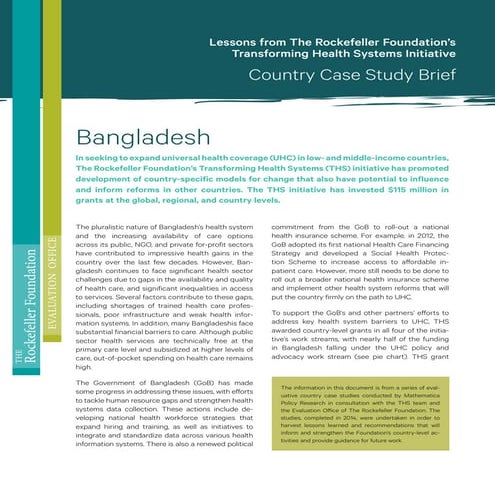 Transforming health systems country case study briefs | PDF