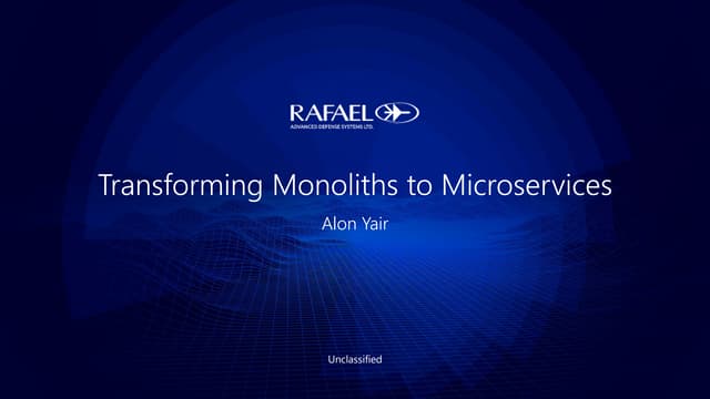 Transforming Monolith Systems To Microservices Ppt