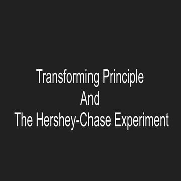 Griffith experiment | PPTX