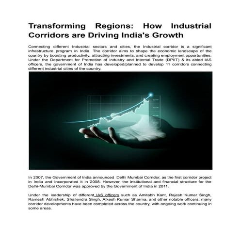 Transforming Regions_ How Industrial Corridors are Driving India's ...