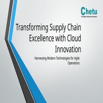 Oracle SCM Cloud Solutions for Smart Supply Chain Management | PPTX