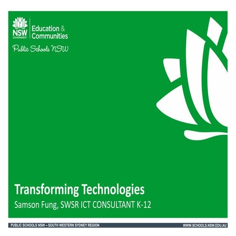 Transforming technologies web | PPTX