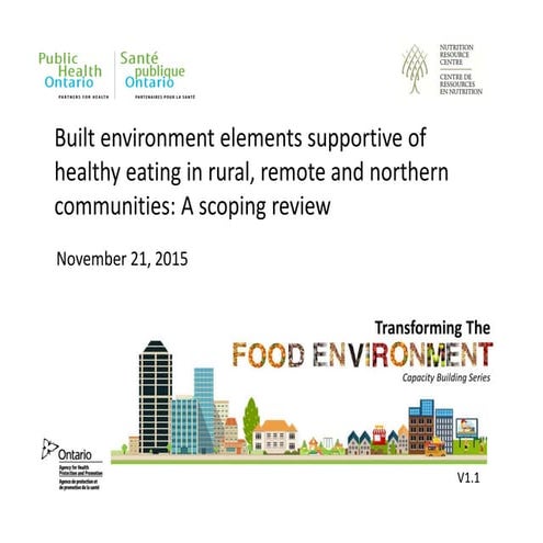 Transforming the food environment_ Nutrition Resource Centre | PPT