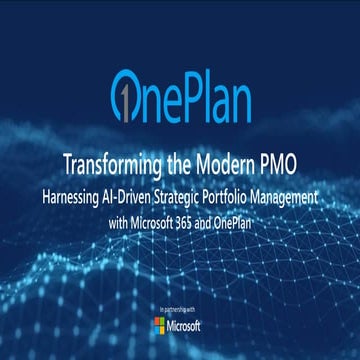 Transforming the Modern PMO- Harnessing AI-Driven Strategic Portfolio ...