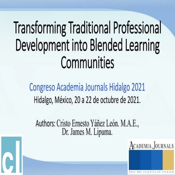 Transforming Traditional Professional Development into Blended Learning ...