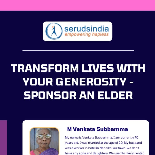 Transform Lives with Your Generosity - Sponsor an Elder | PDF