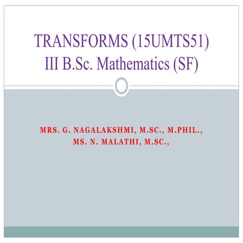 Transforms | PPT