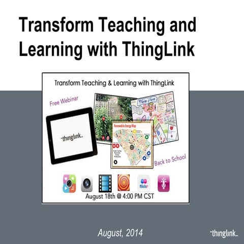 Transform Teaching and Learning with ThingLink | PPT