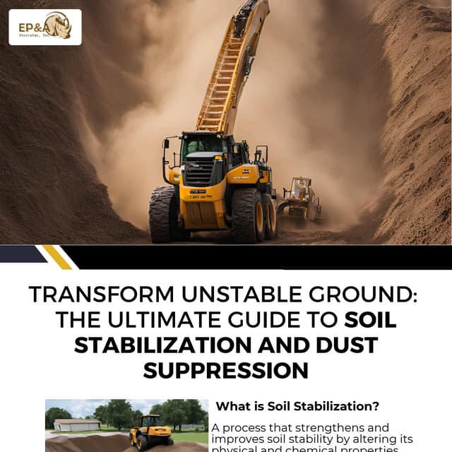 Transform Unstable Ground The Ultimate Guide to Soil Stabilization and ...
