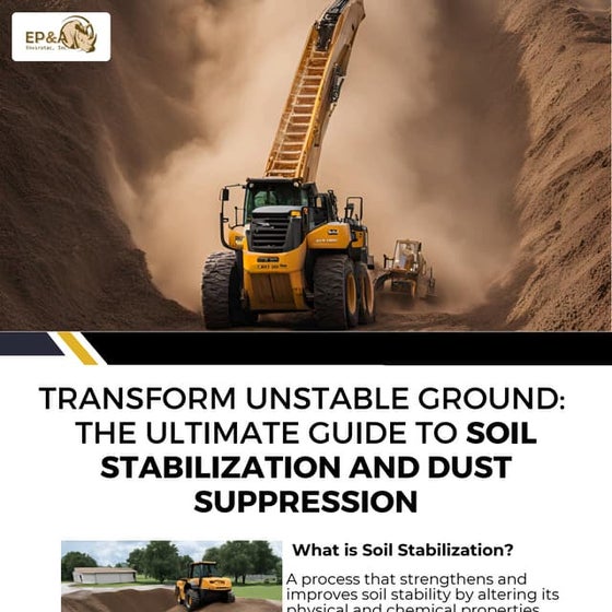 4 Advantages with Chemical (Polymer-based) Soil Stabilization - Envirotac | PPTX | Chemistry ...