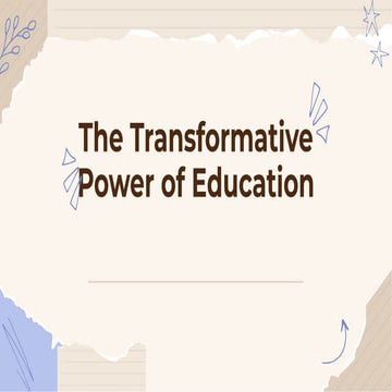 The Transformative Power of Education.ppt