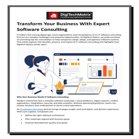 Transform Your Business With Expert Software Consulting | PDF