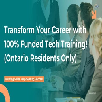 Transform Your Career with 100% Funded Tech Training! (Ontario ...