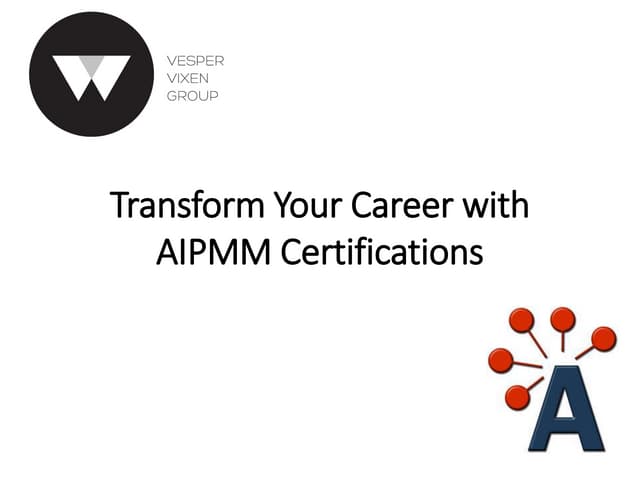Why Get CPM or CPMM Certification - H. Del Castillo, AIPMM