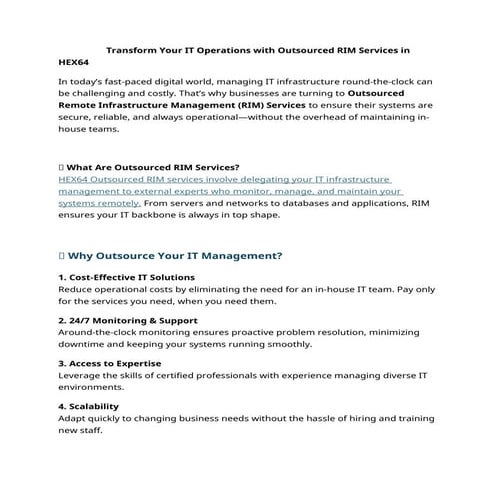 Reduce IT expenditure costs with HEX64.docx