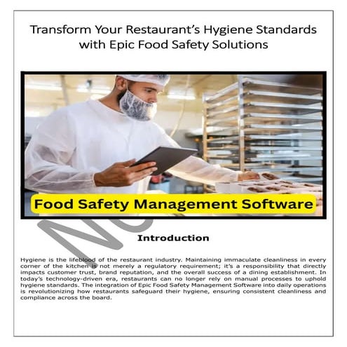 Transform Your Restaurant’s Hygiene Standards with Epic Food Safety ...