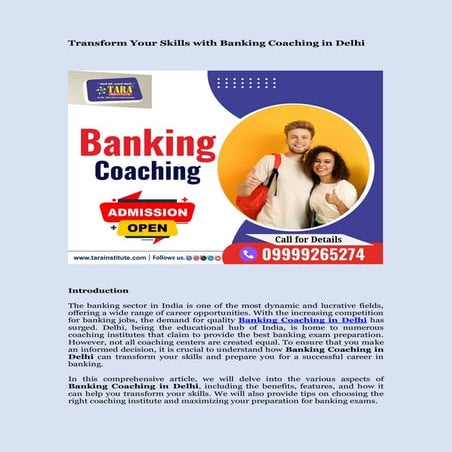 Transform Your Skills with Banking Coaching in Delhi.pdf