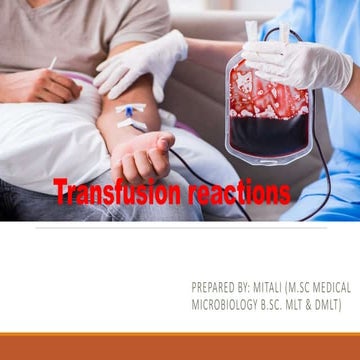 Transfusion reactions | PPTX