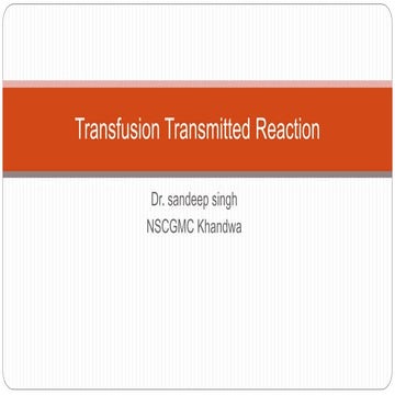 Transfusion Transmitted Reaction.pptx