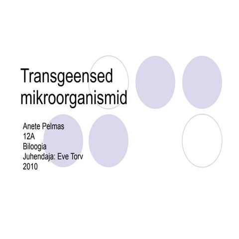 Rakendusbioloogia jaotusmaterjalid | PPT