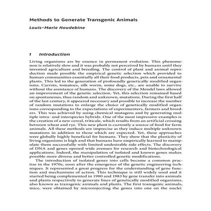 Transgenesis in animals | PPTX