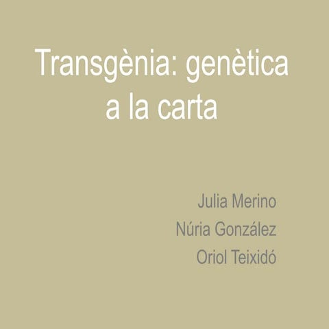 Transgenia 1 | PPT