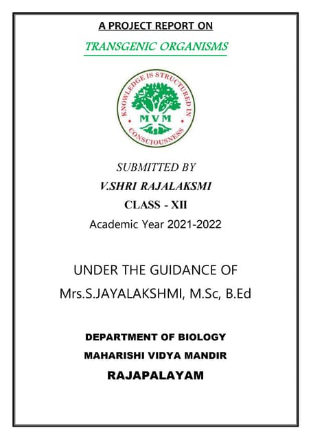 Introduction-to-Transgenic-Organisms.pptx | Biotech and Biomedical ...