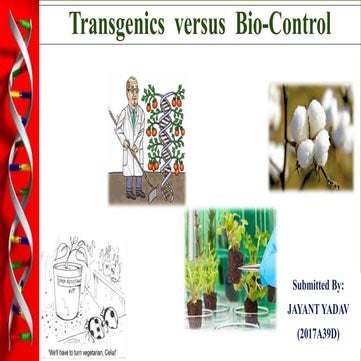 Transgenics versus Biocontrol | PPTX