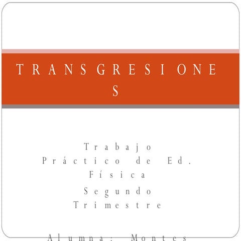 Transgresiones | PPT