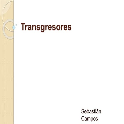 Transgresion | PPTX
