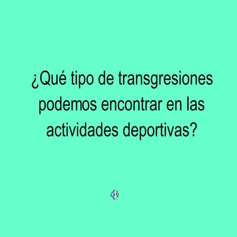 Transgresiones En El Deporte | PPT