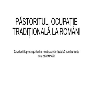 Transhumanta la români tradiție de secole.pptx