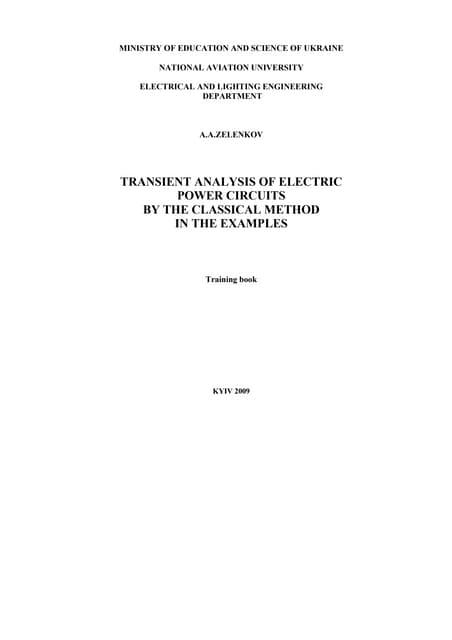 Power system transients (IV-EEE) | PPTX