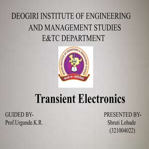 Transient electronics | PPT