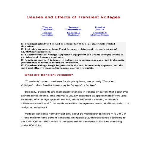 electrical transients in power system | DOC
